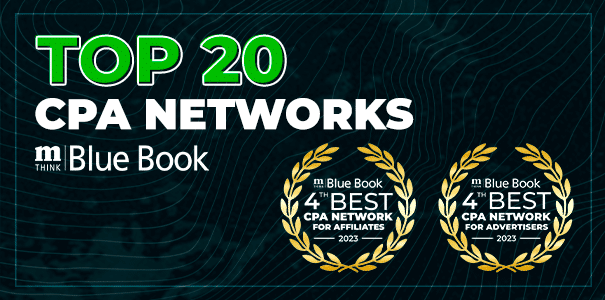 CrakRevenue Voted Top 5 Best CPA Networks Worldwide